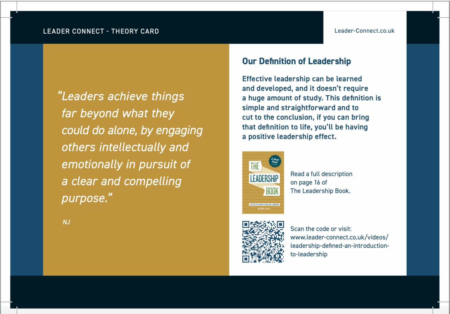 Leadership Theory Cards - Leader Connect